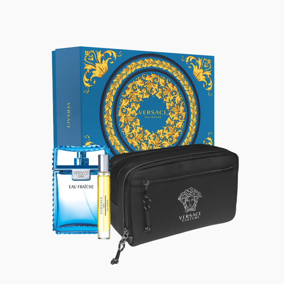 Shop Versace Man Eau Fraiche EDT Travel Bag Set in Australia